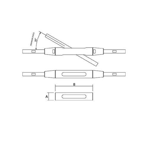 Stainless Steel Cross Coupler - Sta Lok Terminals
