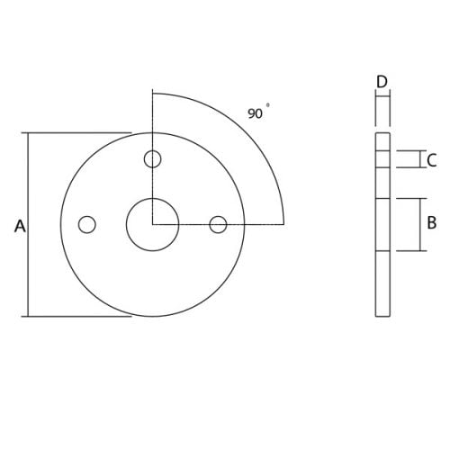 3 Hole Centre Discs for Roof Truss Applications - Sta Lok