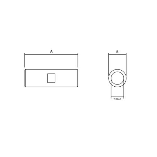 Rod Connector For Tension Rod Systems - Sta Lok